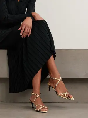 Proenza Schouler Uma Snakeskin High-heeled Sandals