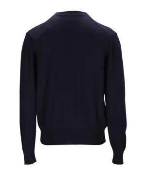 AMI Paris De Coeur Embroidered V-neck Cardigan - Black