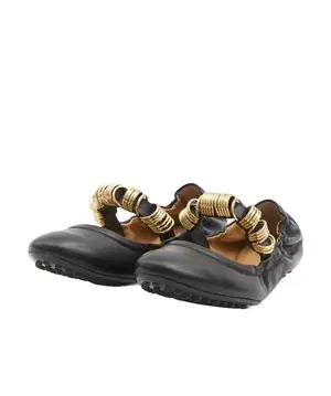 TOD'S Embellished Ballerina Flats - Black