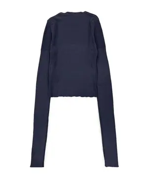 VIVIENNE WESTWOOD Long-sleeved V-neck Sweater With Saturn Logo - No