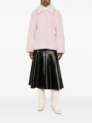 Max Mara Fuggito Button-up Coat - Pink