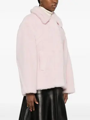 Max Mara Fuggito Button-up Coat - Pink
