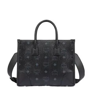 Mcm Visetos Monogram Shoulder Bag