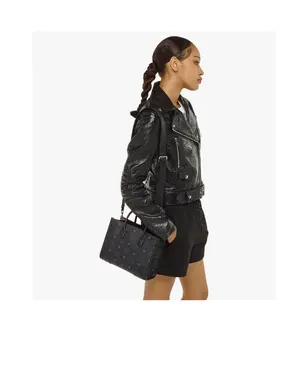 Mcm Visetos Monogram Shoulder Bag