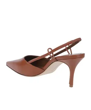 Manolo Blahnik Pointed Toe Stiletto High Heels - Brown