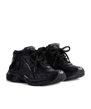 Balenciaga Runner Ripstop Sneakers - Black