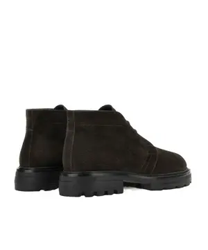 Hogan Lace-up Suede Desert Boots - Brown