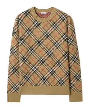 Burberry Round Neck Sweaters For Men