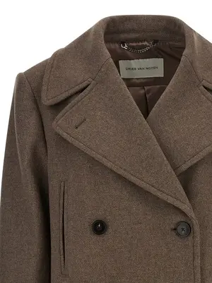 Dries Van Noten Vafel Coat - Grey