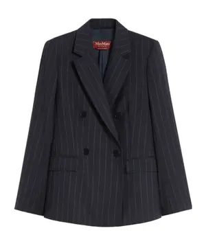 Max Mara Onagro Double-breasted Blazer - Navy