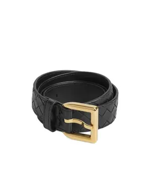 Bottega Veneta Intrecciato Piccolo Belt - Black