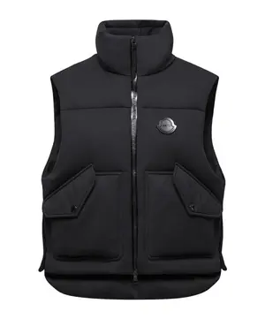 Moncler X Edward Enninful Otis Zip-up Gilet - Black