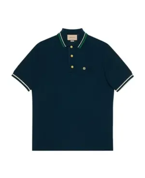 Gucci Gg Embroidered Polo Shirt