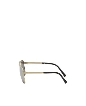 Versace Aviator Logo Sunglasses - Gray