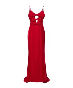 Alessandra Rich Velvet Bow Gown