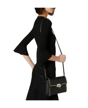Valentino Garavani Rockstud Shoulder Bag - Black