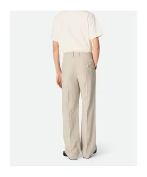 Bottega Veneta Textured Viscose And Silk Trousers