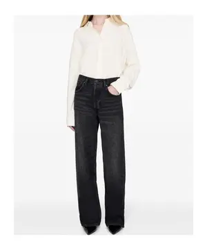 ANINE BING Manon Wide-leg Jeans - Darkgrey