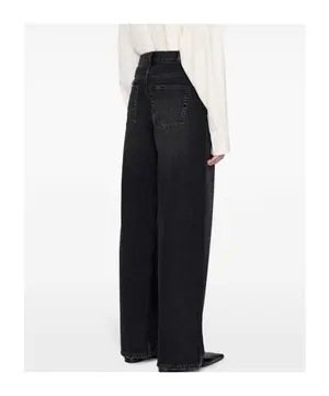 ANINE BING Manon Wide-leg Jeans - Darkgrey