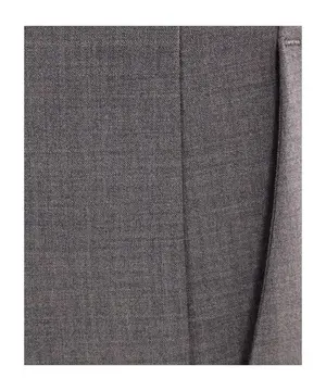 Brunello Cucinelli Mélange Effect Tailored Trousers - Gray