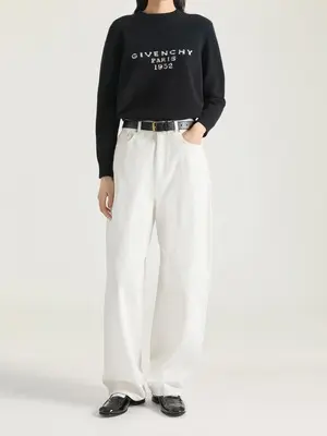 Givenchy Logo Intarsia Knit Jumper - Black