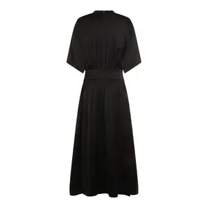 TOTEME Crewneck Satin Maxi Dress