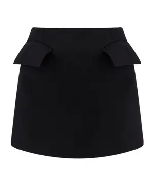 Alexander McQueen Gabardine Mini Skirt