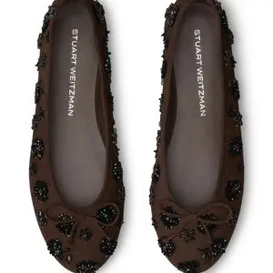 STUART WEITZMAN Prima Bow Ballet Flats
