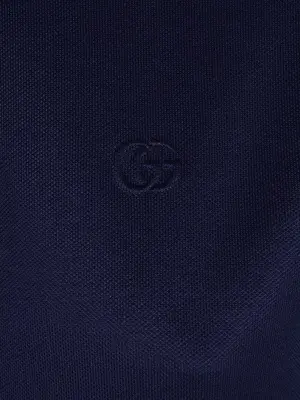 Gucci Technical Jersey Zip Jacket With Embossed Double G