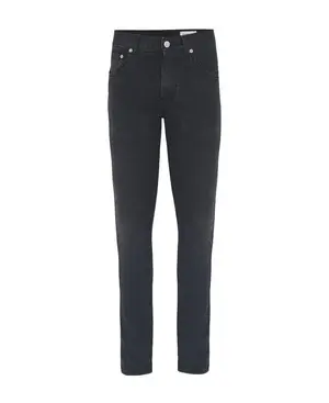 Alexander McQueen Logo Embroidered Jeans - Black