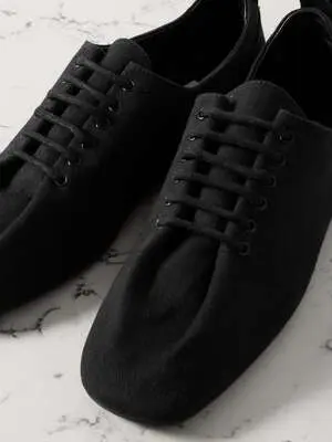 TOTEME Square Toe Lace-up Flats