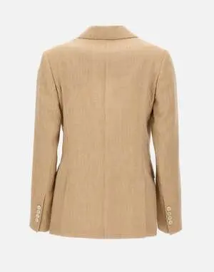 Eleventy Double-breasted Peak-lapel Blazer - Nude