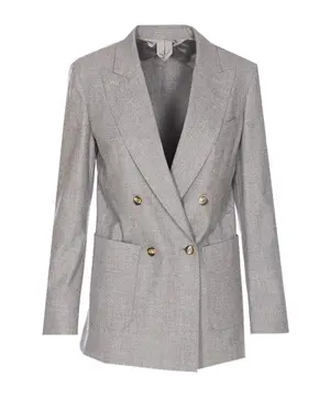 Max Mara Double-breasted Blazer - Gray