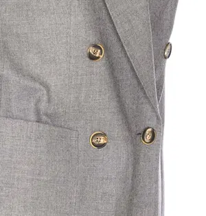 Max Mara Double-breasted Blazer - Gray