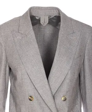 Max Mara Double-breasted Blazer - Gray