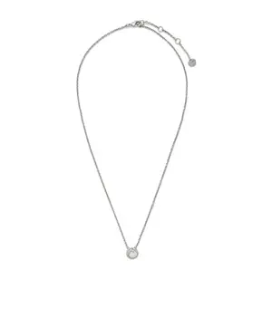 Fendi Embellished Pearl Necklace - Gray