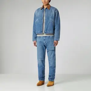 1989 STUDIO Contrast Collar Logo Denim Jacket