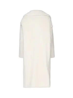 Max Mara Tedgirl Double-breasted Long Coat - White