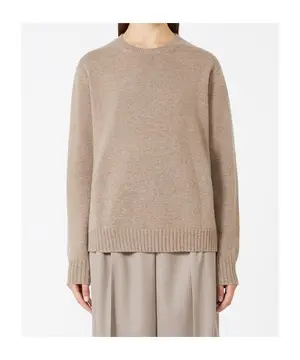 Max Mara Crewneck Knit Sweater - Camel