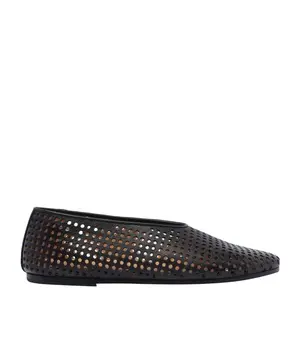 Marsèll Coltellaccio Perforated Ballet Flats - Black