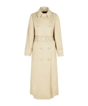 Dolce & Gabbana Double-breasted Belted Coat - Beige