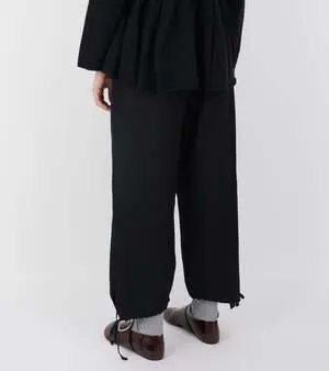 Comme Des Garçons Elastic Waist Casual Pants - Black