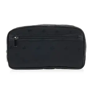 Etro Zipper Clutch With Logo Plaque