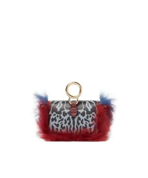 Fendi Baguette Leather Bag Charm - Multicolor