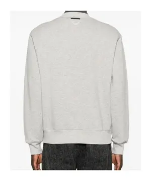 Prada Logo Embroidered Crewneck Sweatshirt
