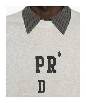 Prada Logo Embroidered Crewneck Sweatshirt