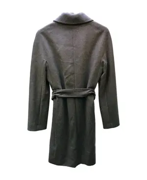 Max Mara Calmo Logo Coat - Black