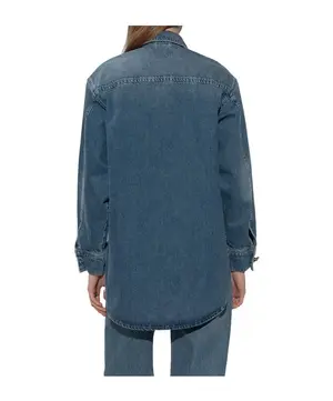 ALLSAINTS Crystal-embellished Denim Shirt