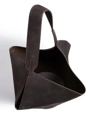 Khaite Hexagonal Top Handle Tote Bag - Black