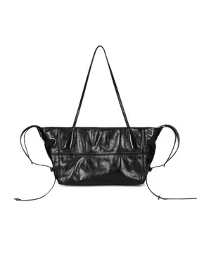 Balmain Shiny Leather Tote Bag